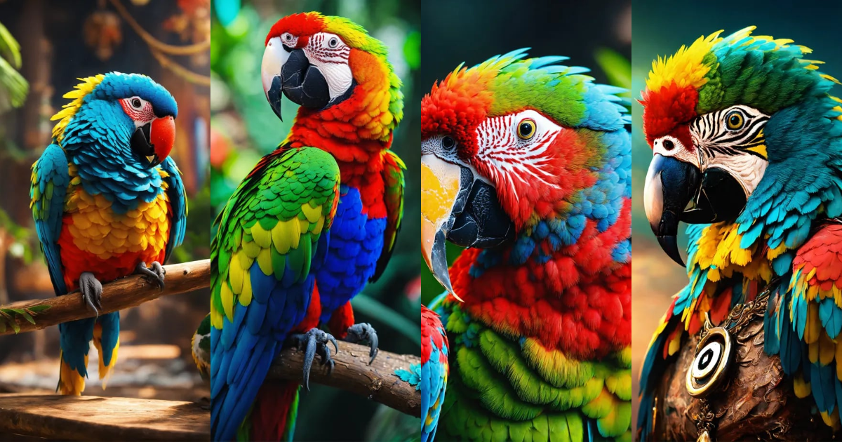 Lexica - Parrot god, epic, photography, 8k