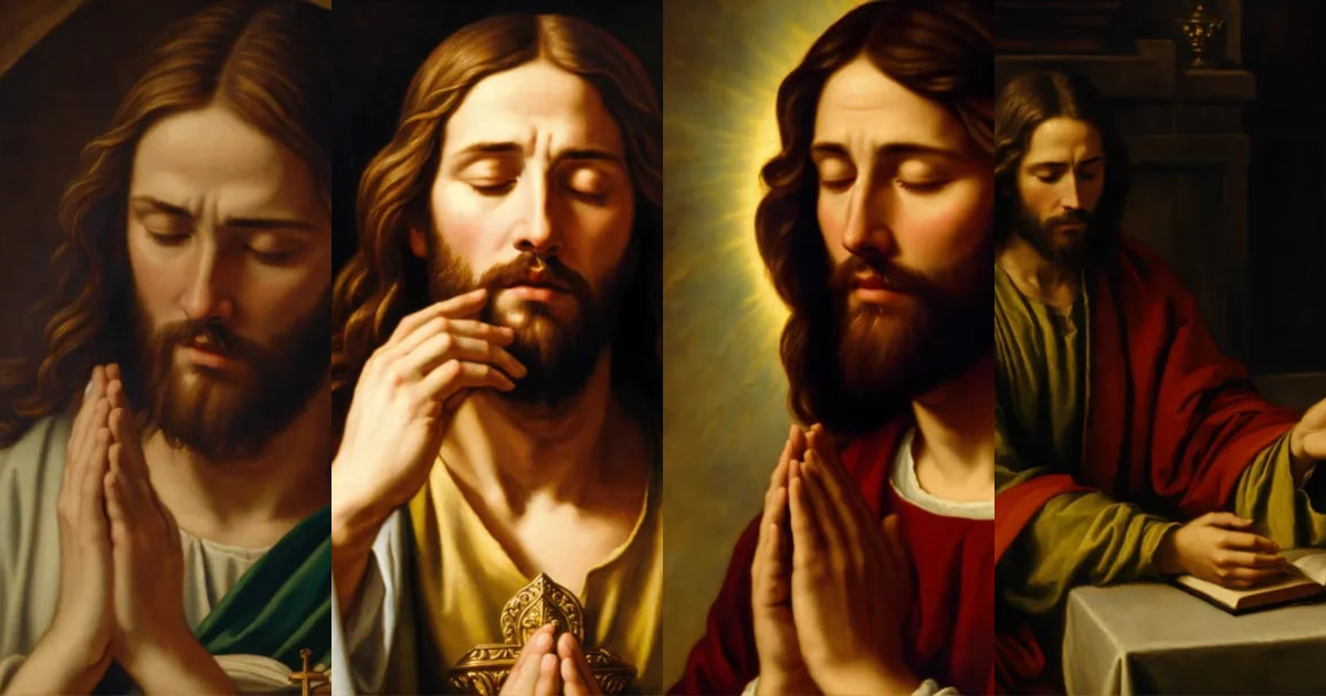 Lexica - Renaissance oil painting of a jesus christ praying
