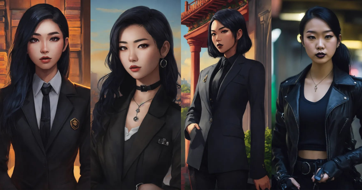 Lexica - Agent Tom, an 23 year old, goth, asian female who works for a ...