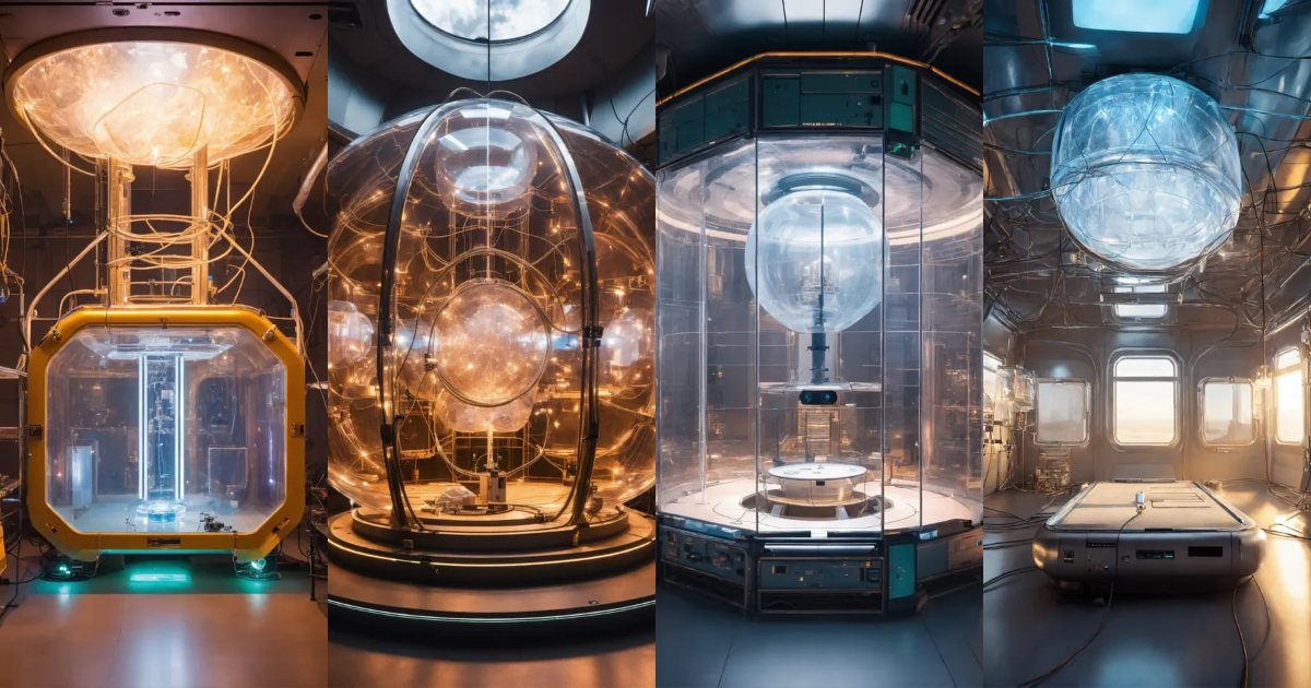 Lexica - A futuristic alien technology healing chamber, with many ...