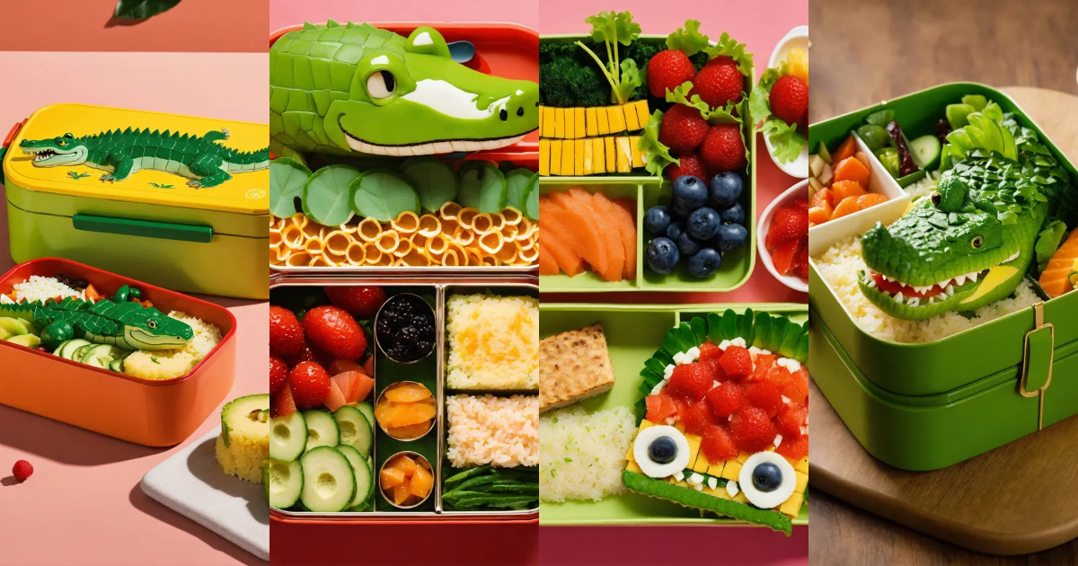 Lexica - Vector the Crocodile inspired bento box