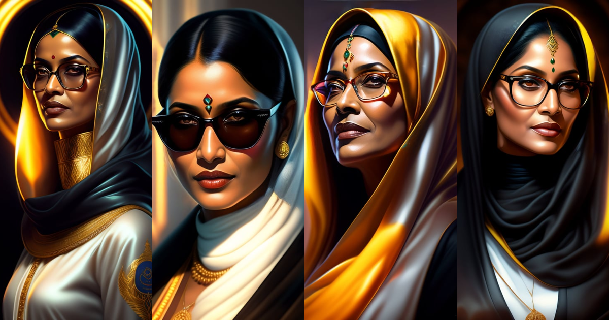 Lexica - Sheikh Hasina as Neo from Matrix, black sunglasses, realistic ...