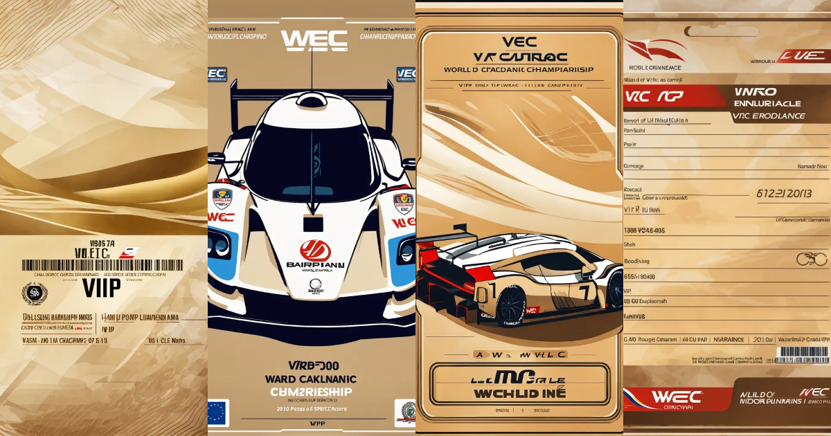 Lexica - WEC World endurance championship card VIP ID pass background ...