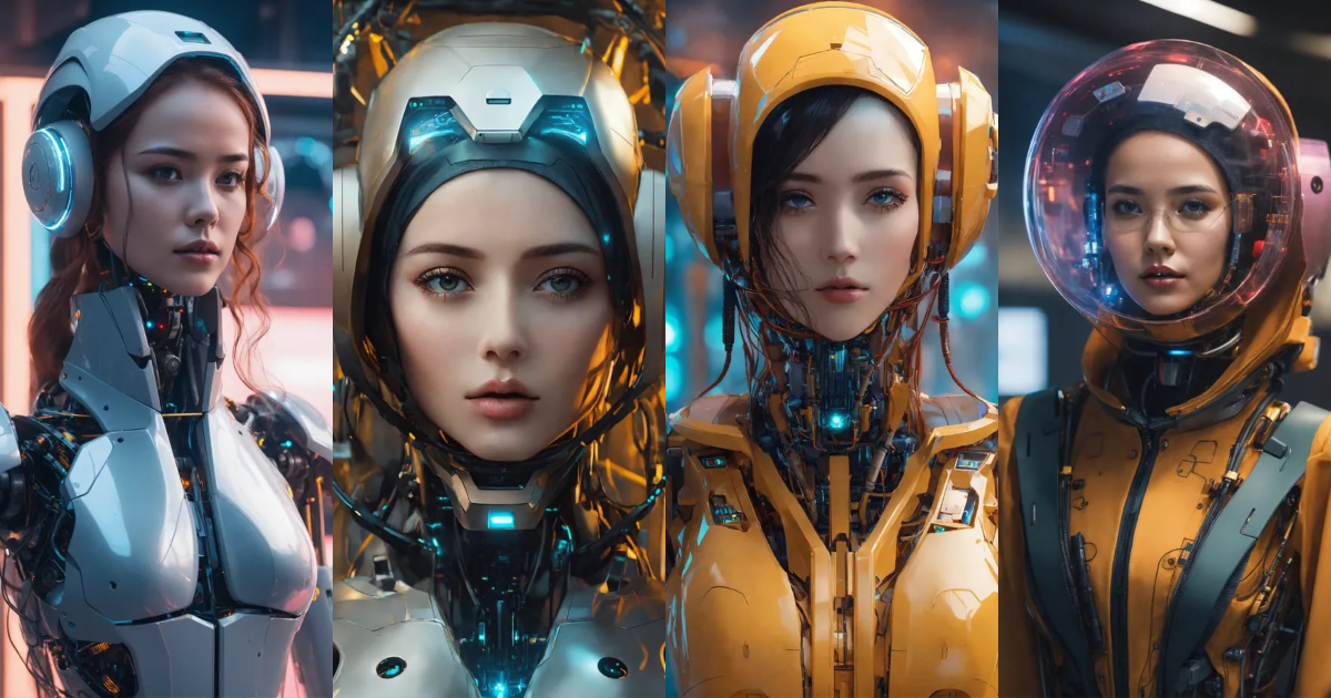 Lexica - A modest scientist ai robot women veil expression more with a ...