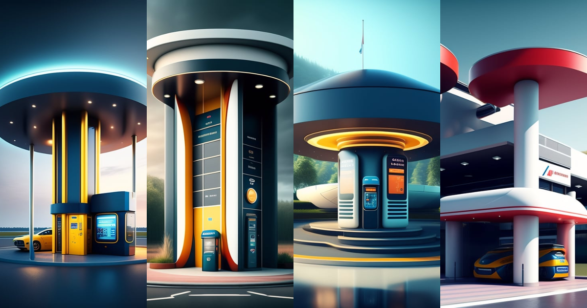 Lexica - Futuristic service station