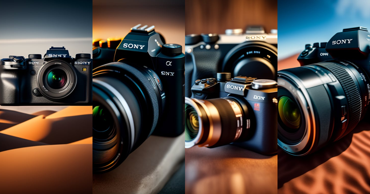 Lexica - A realistic image of a camera with Sony Rx7 body and Canon ...