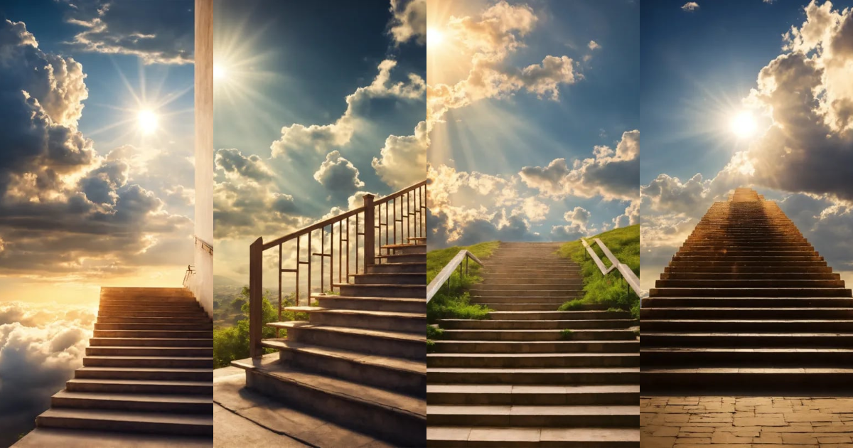 Lexica - Darvin theory of human evolution, the stairs leads to the sky ...