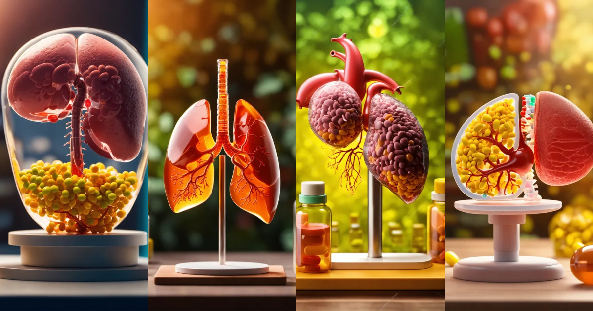 Lexica - Plastic 3d model of human liver and gallbladder on a stand. On ...
