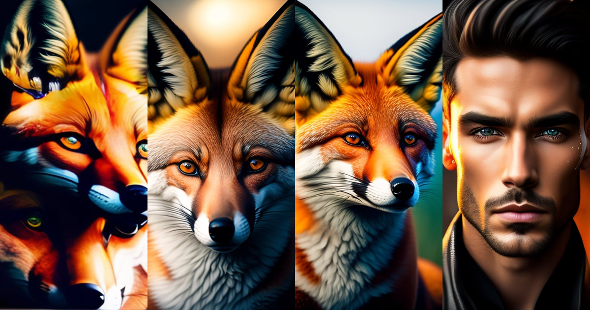 Lexica - Man with fox eyes
