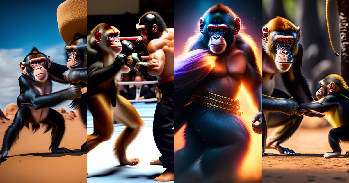 Lexica - Monkey fighting dp