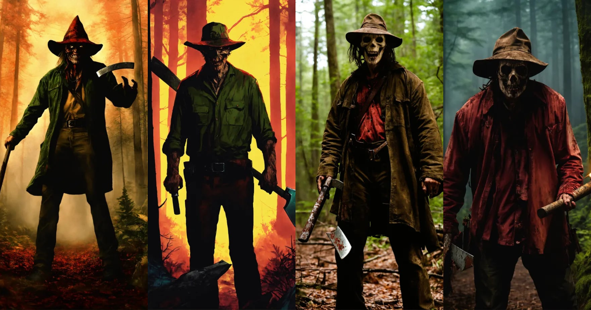 Lexica - A creepy man with a hatchet, lurking in a creepy forest, the ...