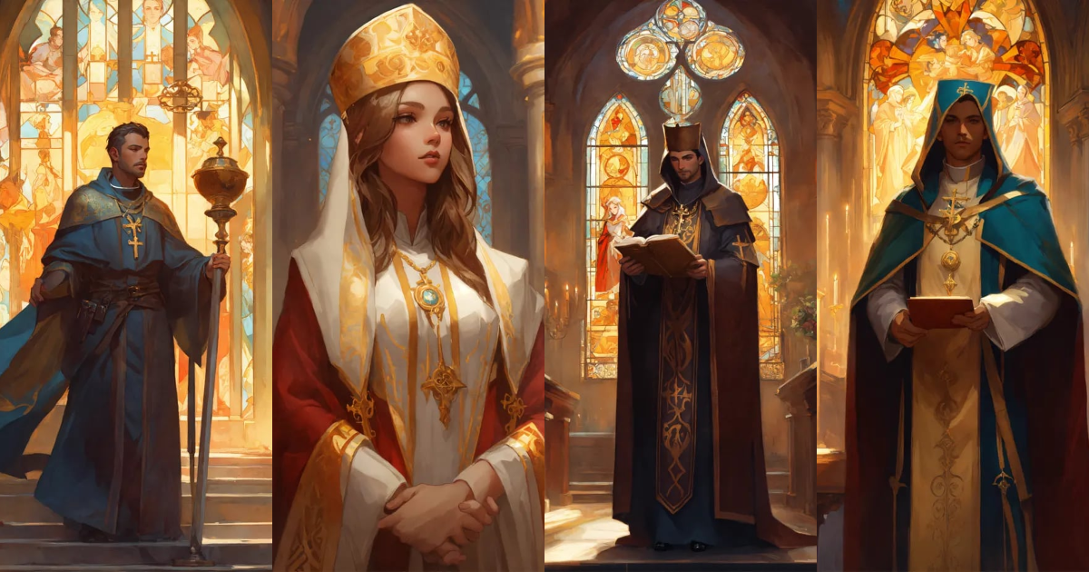 Lexica - Priest Medieval in church art by artgerm and greg rutkowski ...
