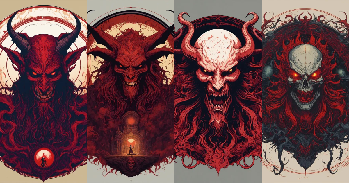 Lexica - EVIL SCARY OMINOUS Incubus in a circle, tshirt design, retro ...