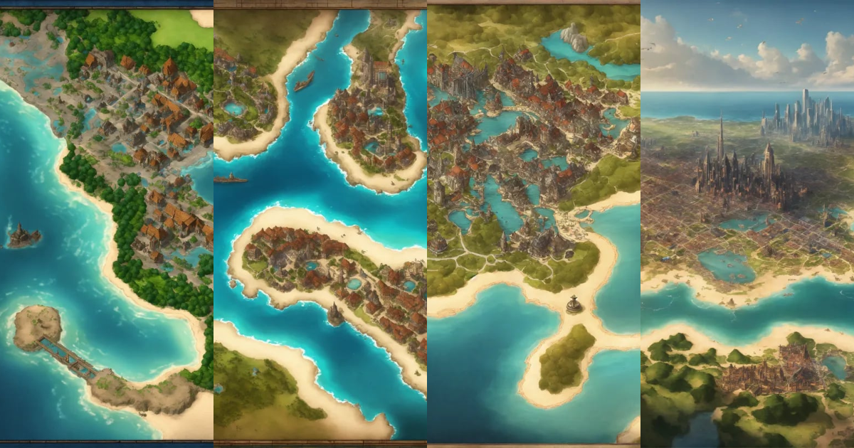 Lexica - Dnd city map with an ocean on the right side. D&D, fantasy ...