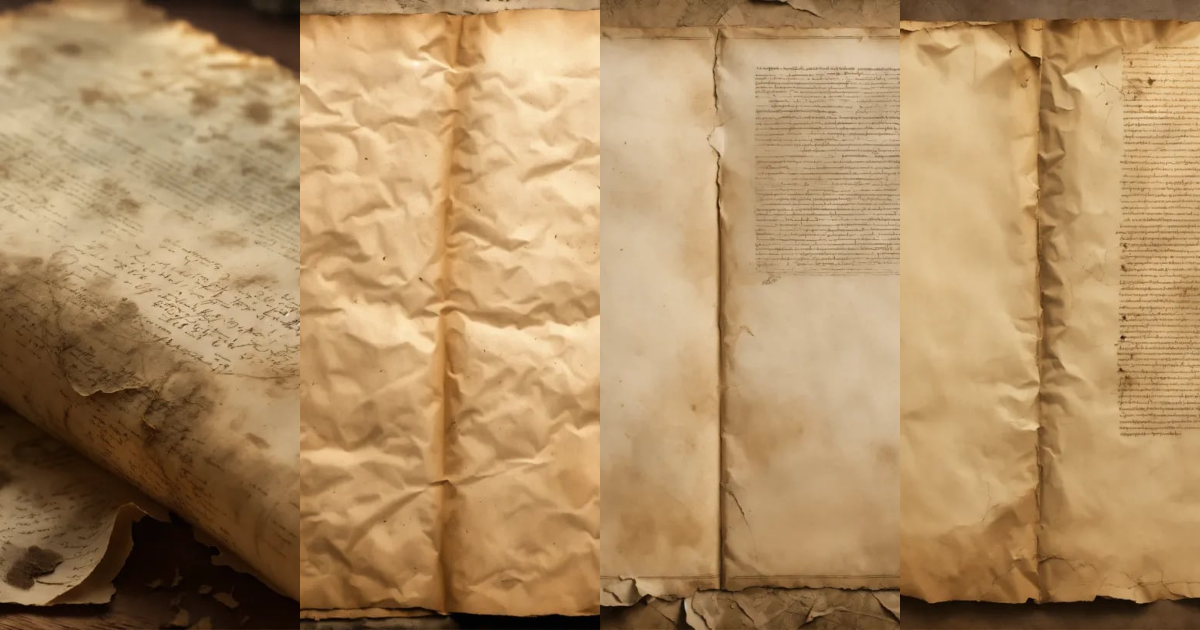 Lexica - Realistic plain old white vintage paper sheet, dirt, postapo ...