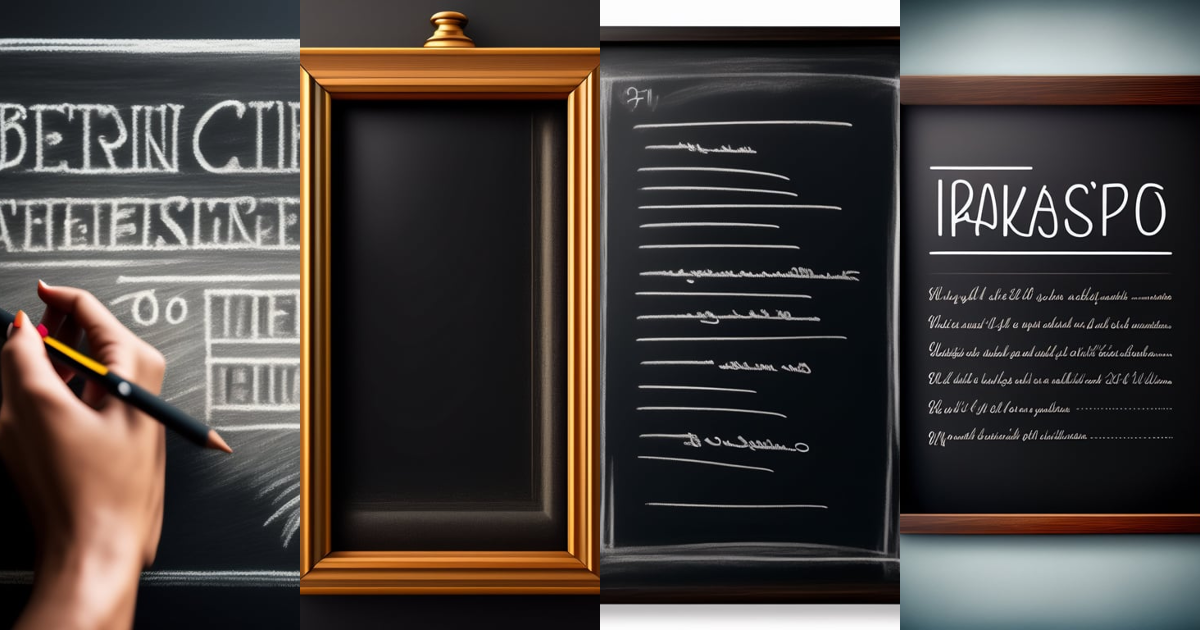 Lexica - Blackboard style drawing