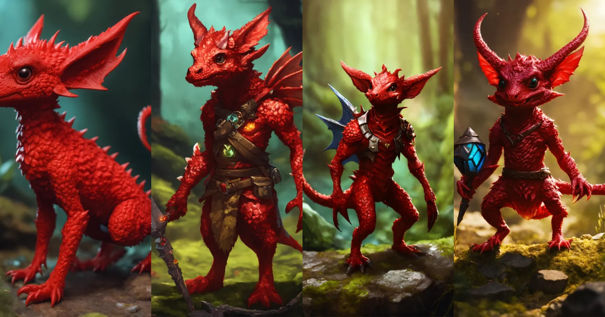 Lexica - Creature a tiny red Kobold