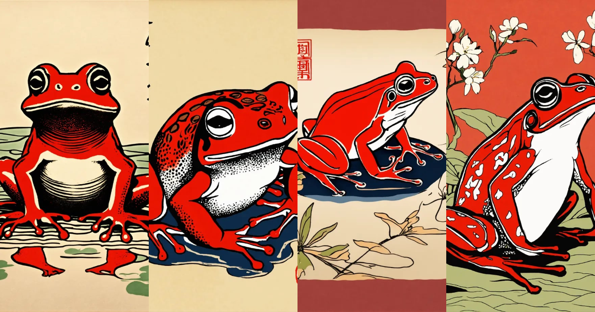 Lexica - Simple drawing with japonais style, Matsumoto Hoji Frog ...