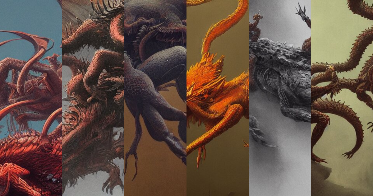 Lexica - Painting of hybrid spider!! & dragon, intercrossed animal, by ...