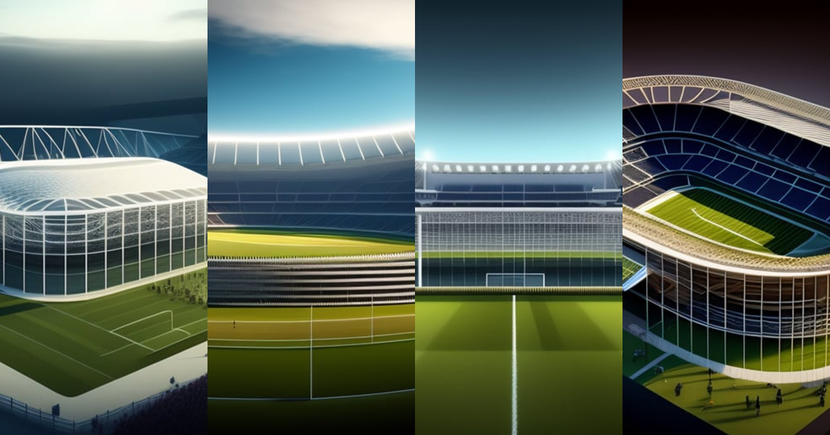 Lexica - A soccer stadium made of bones, bones structure, designed by ...
