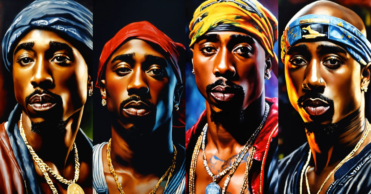 Lexica - 2pac ultra realistic portrait, high definition, 8k, vibrant color