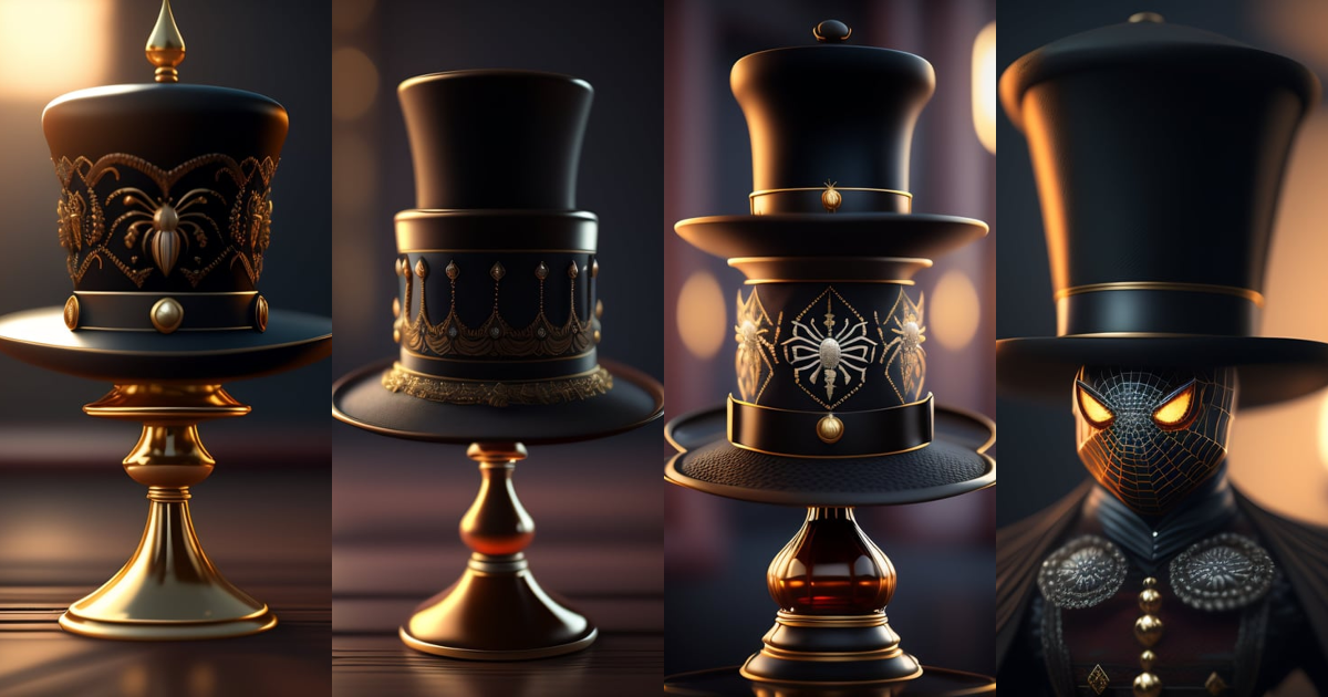 Lexica - Spider wearing a top hat, ultra realistic, concept art ...