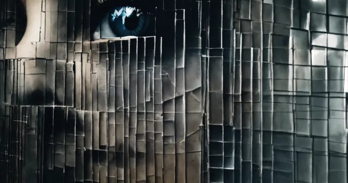 Lexica - Double Exposure photo, featuring eye, shattered mirror effect ...