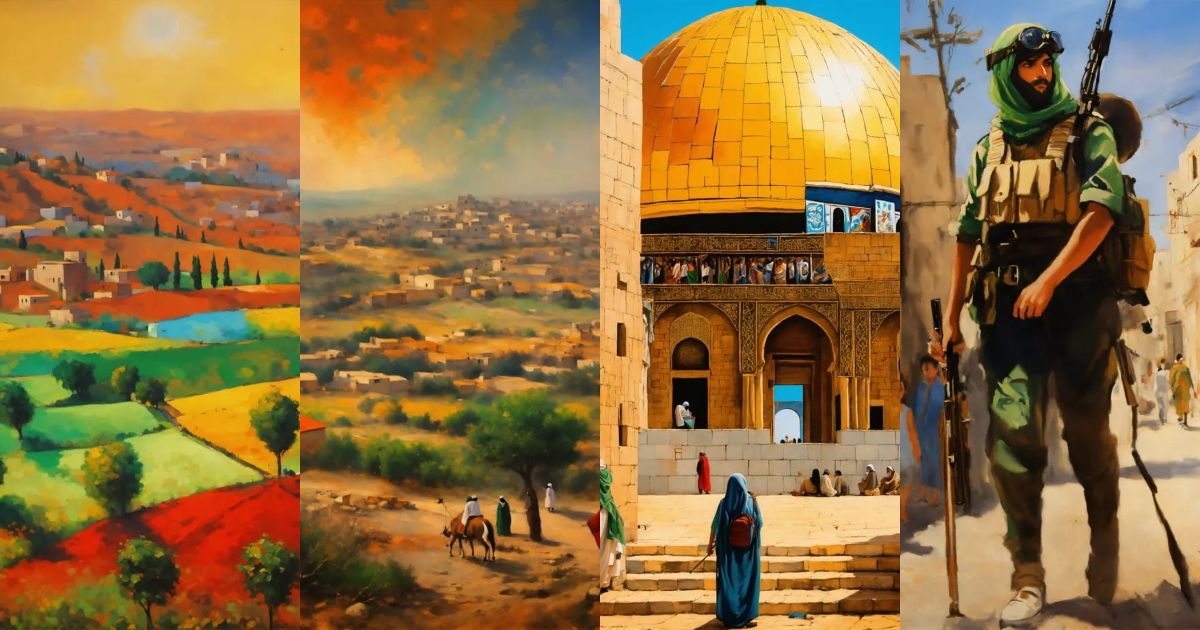 Lexica - They Are Palestine Paintings against israel