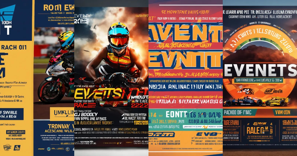 Lexica - 4 events race flyer