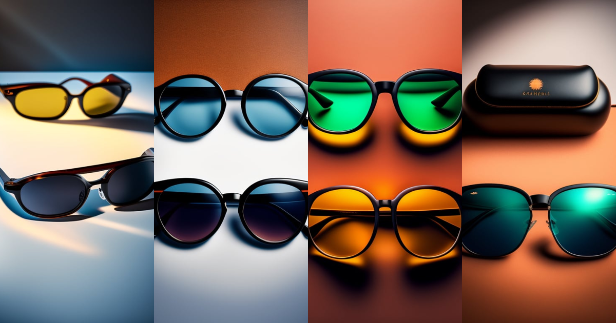 Lexica - Sun glasses product photography, analog photo, photo from afar ...