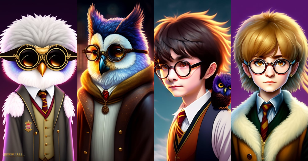 Lexica - Harry potter owl hedwiga anime style