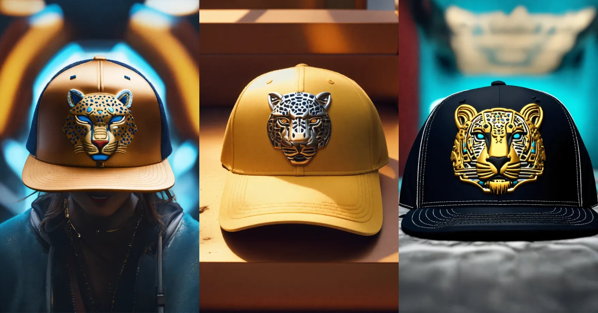 Lexica - Baseball cap Logo symmetry Mayan deity leopard robot ...