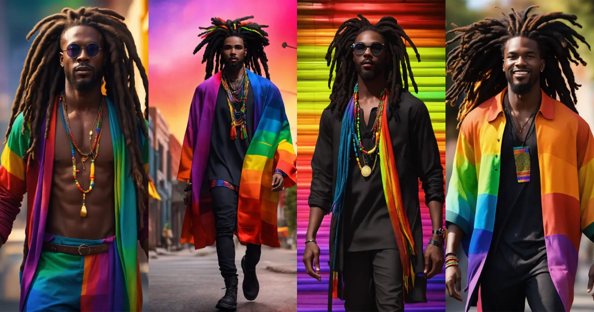 Lexica - Black man with the blackest skin on the color spectrum, his ...