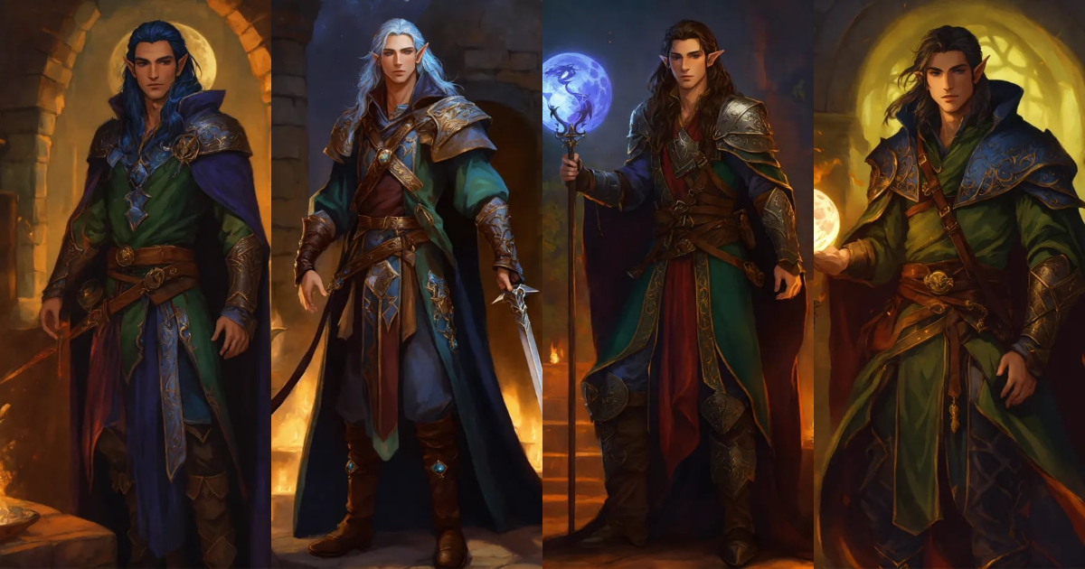 Lexica - A Sylvanesti half-elf male lunar sorcerer of DragonLance with ...