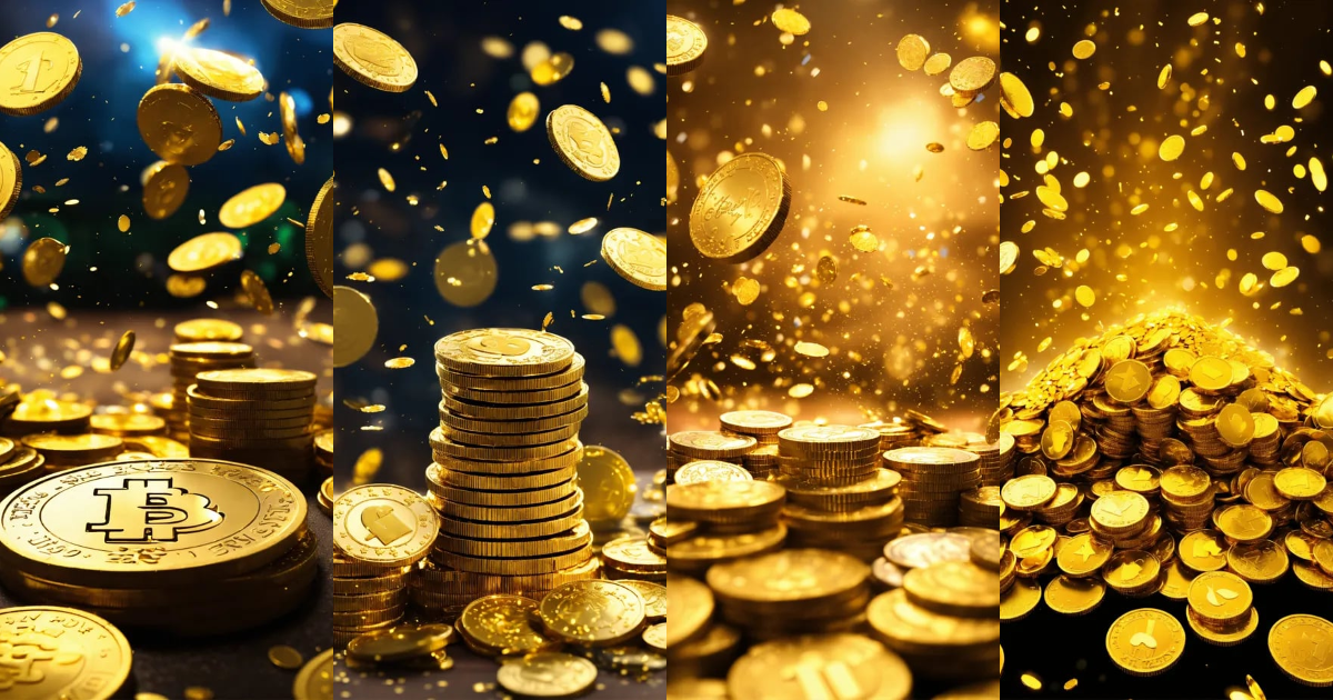 Lexica - Gold coins, poker chips, scattered gold coins, gold coing ...