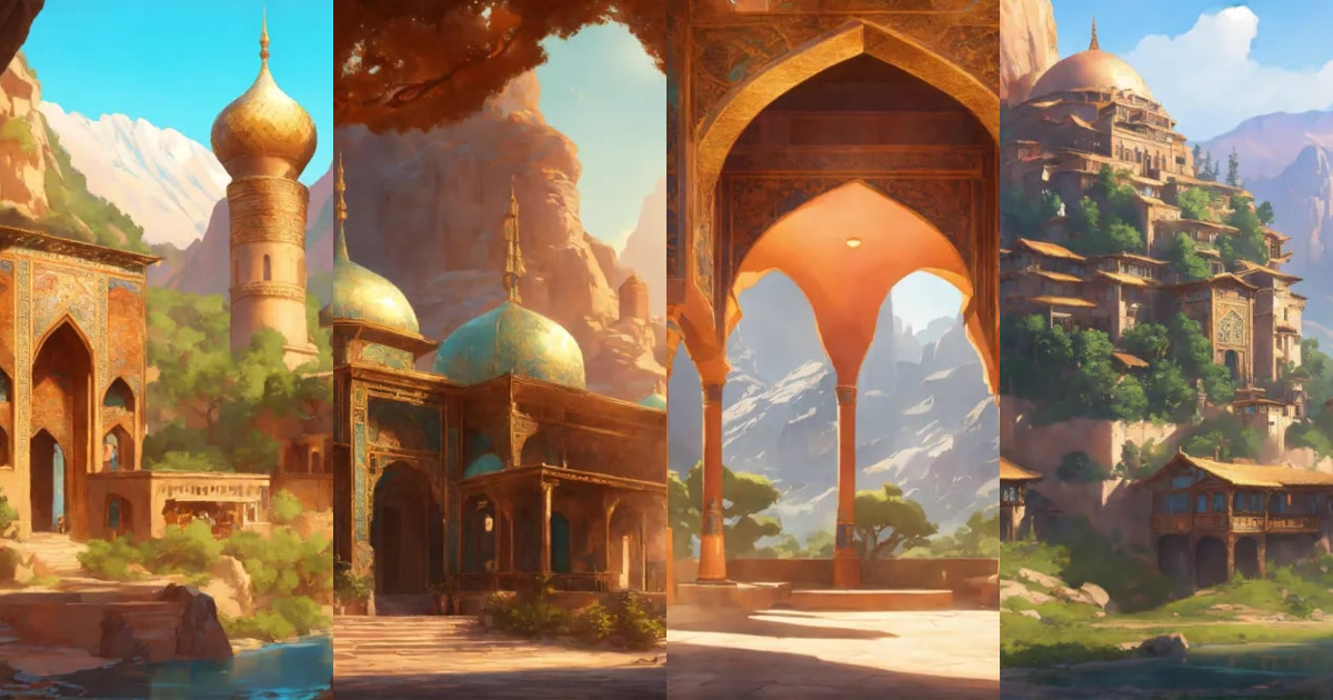 Lexica - Turkish mountains, mystical, glowing gems, weird trees and ...