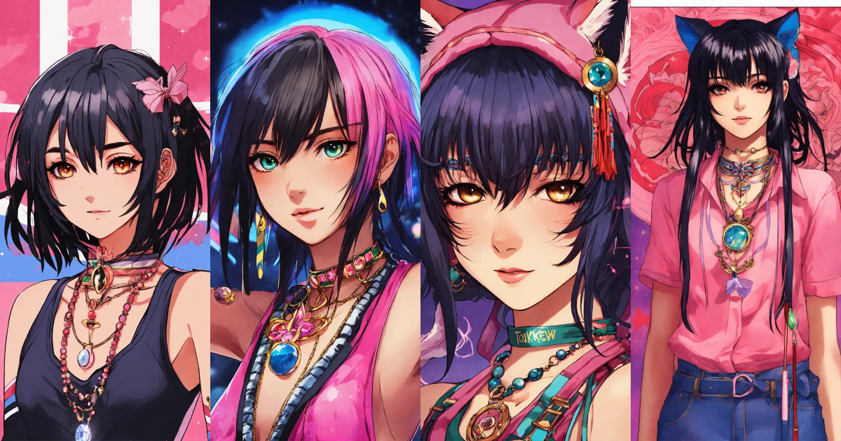 Lexica - A Magical transgender girl with emo cut black hair, bangs that ...