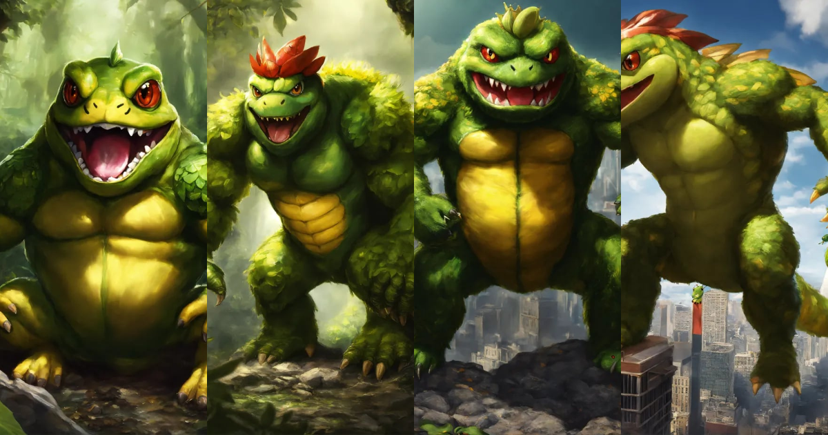 Lexica - Caterpie as a king kong, realistic, muscular.