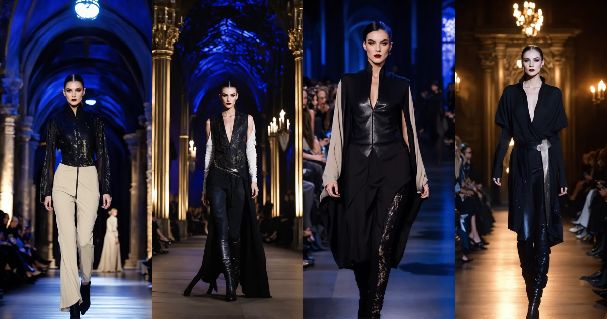 Lexica - Lothlorien androgynous royal vampire walking runway during ...