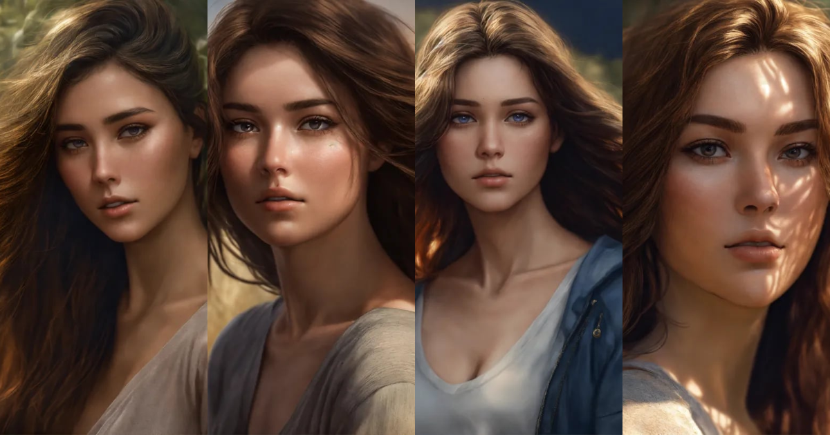 Lexica - Face completely hidden by hair, all body, hyper realism ...