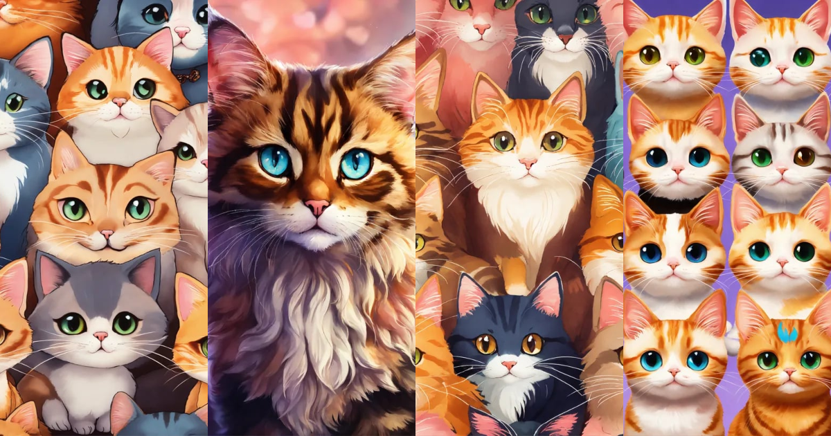 Lexica - Ultra-realistic cute cats in a variety of shades of beautiful ...