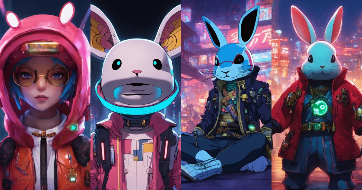 Lexica - Imagine an endearing rabbit character, shaped by the allure of ...