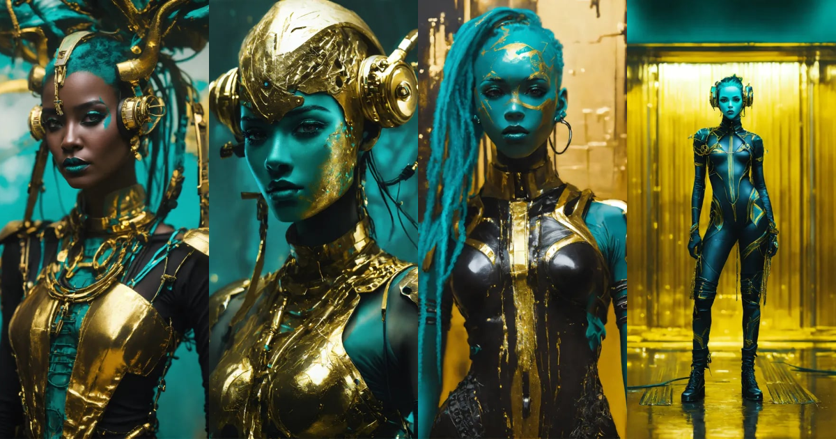 Lexica - Ethereal minimalist black Alien race cybergoth fashion ...