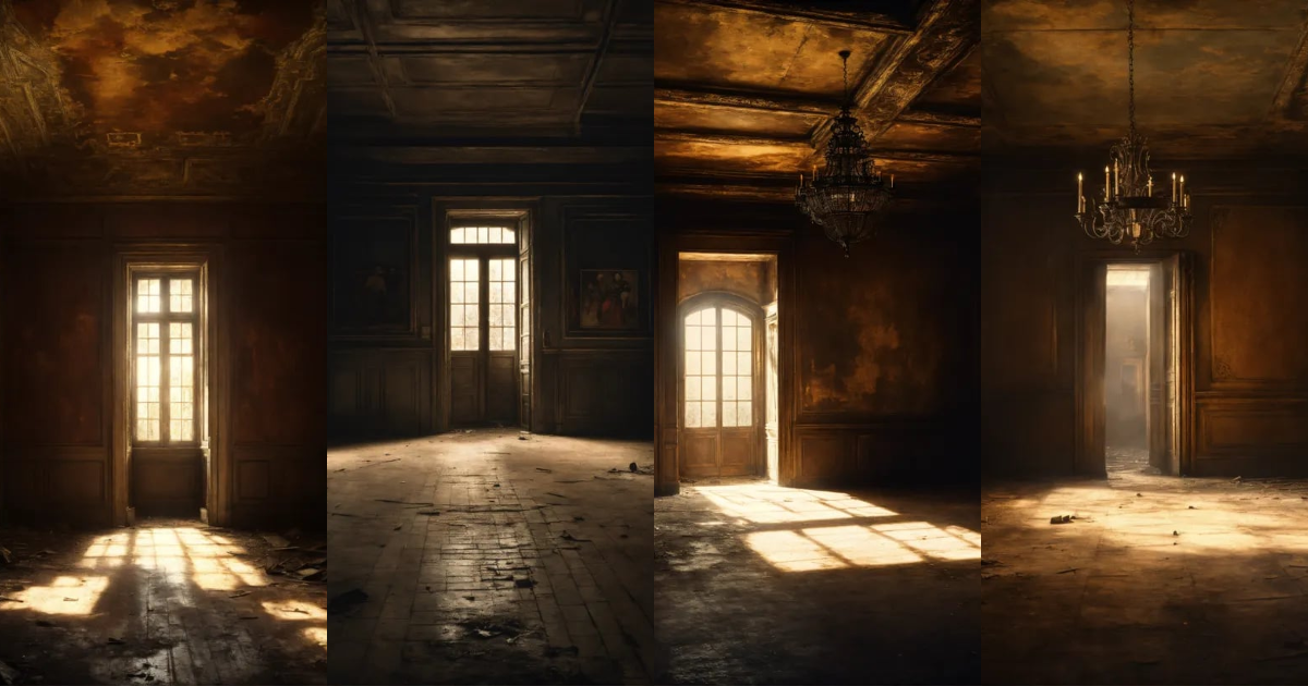 Lexica - Imagined depiction of an old, abandoned room devoid of any ...