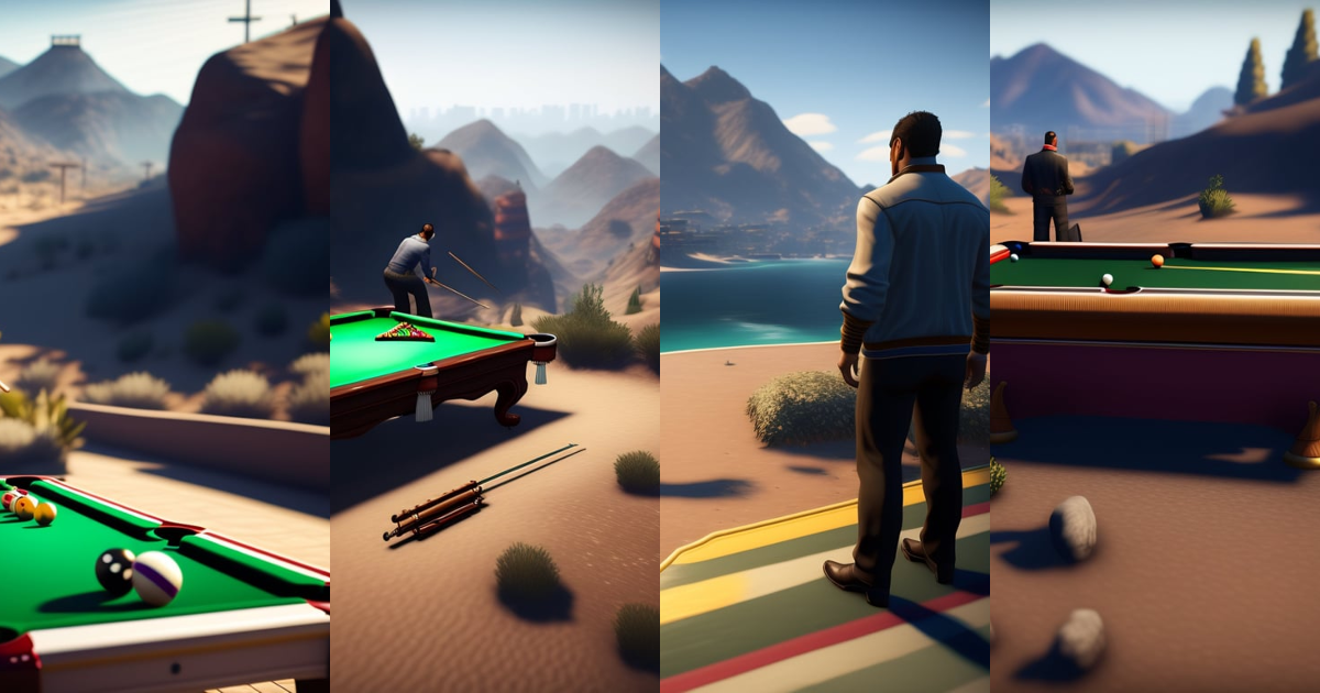 Lexica - Billiard player in GTA 5 style