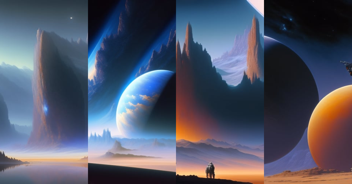 Lexica - A highly detailed matte painting, space man, space suit, imax ...