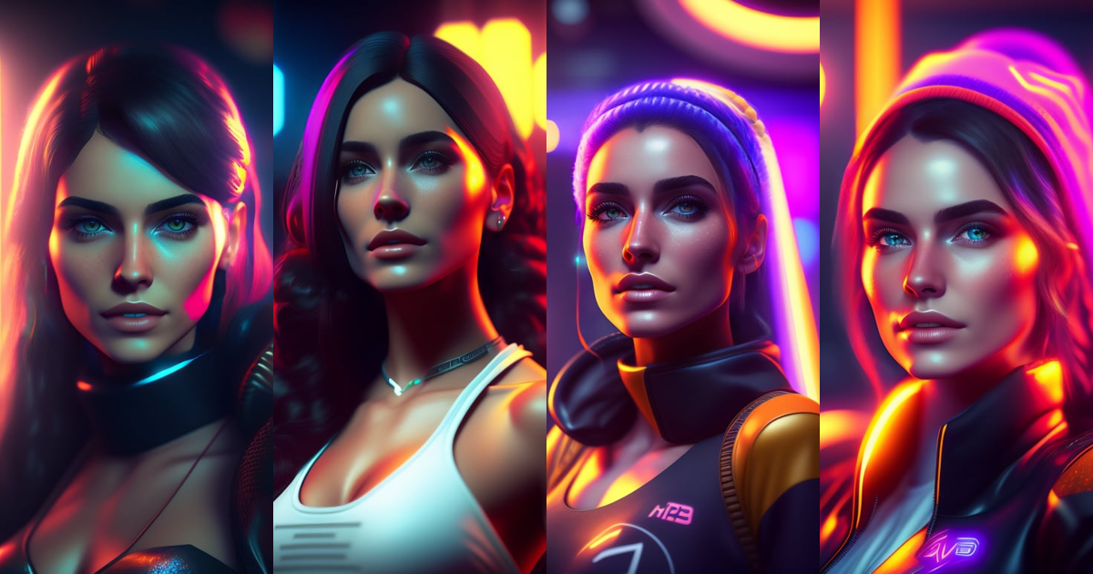 Lexica - Rave trance club girl, unreal engine, cozy indoor lighting ...