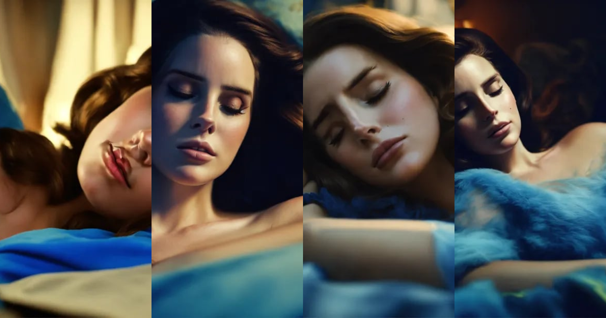 Lexica - Epic beautiful shot of a ultra beautiful sleeping Lana del Rey ...