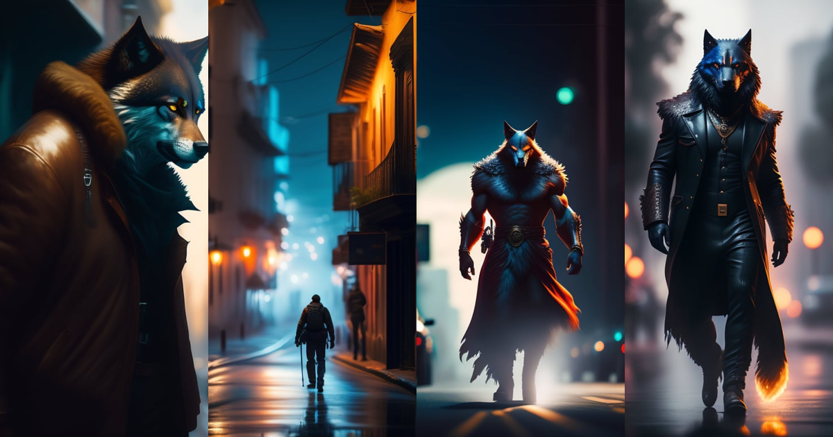 Lexica - A latino Werewolf walking at latin america streets, horror ...