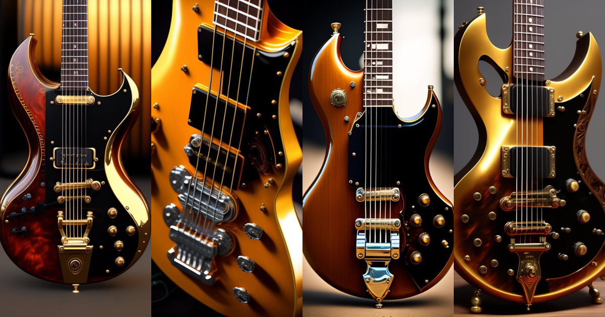 Lexica - Science fiction steam punk gibson SG guitar